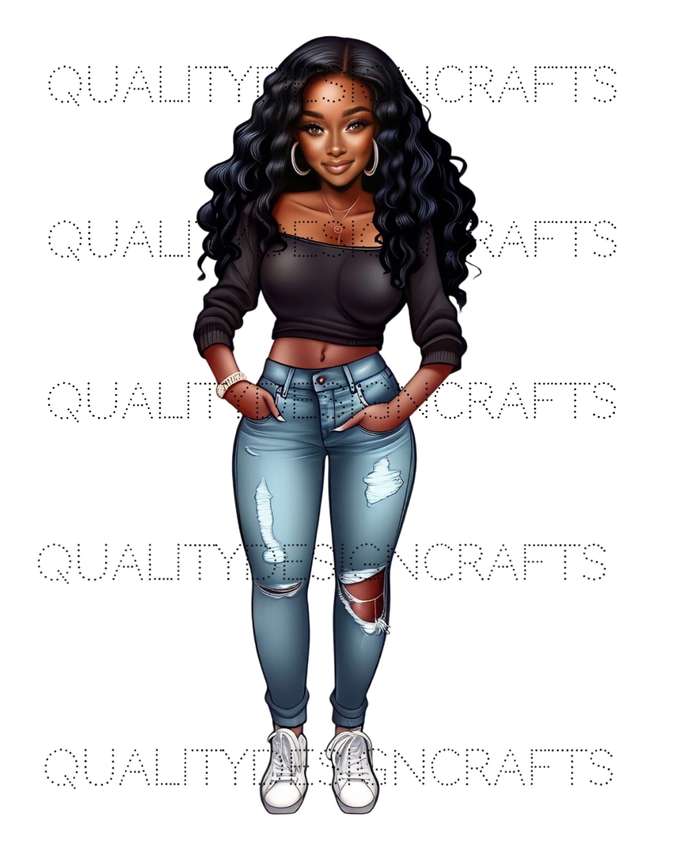 African American Girl Drawings