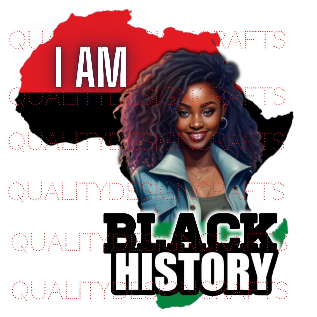 Black History Beautiful Black Girl Magic Melanin Woman PNG Afro Fashion ...