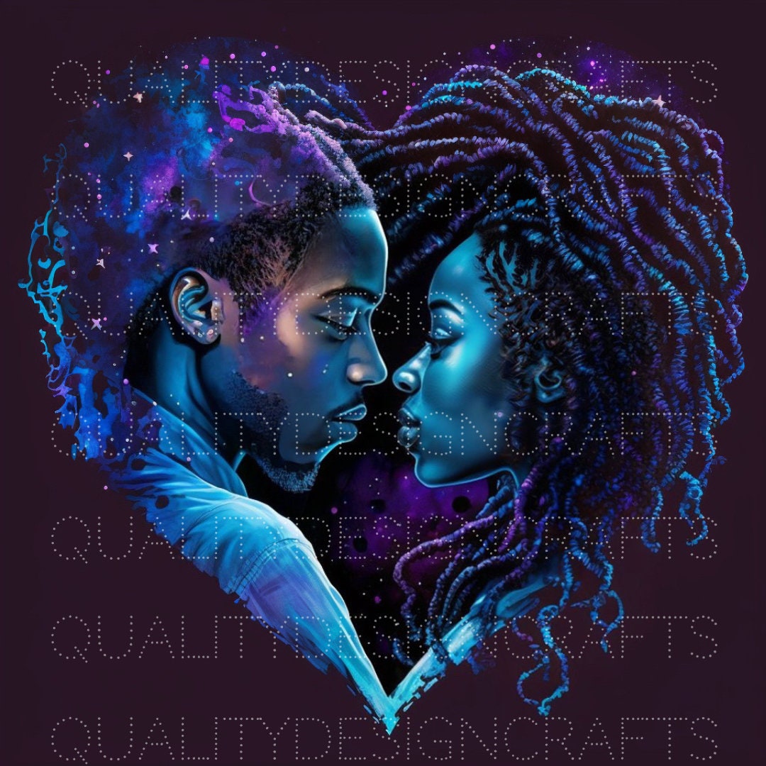Black King and Queen Beautiful Black Love Magic Melanin Black - Etsy