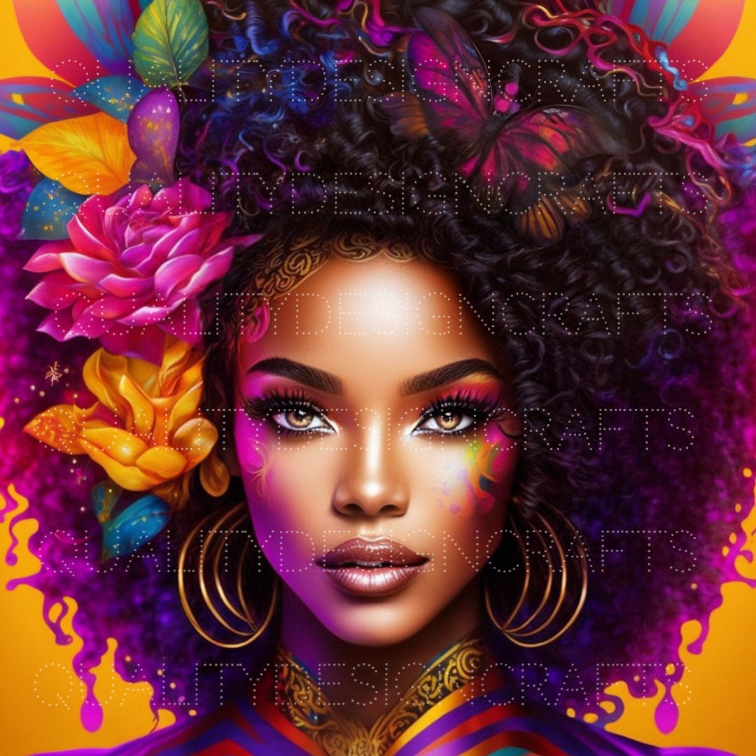 Beautiful Black Girl Magic Melanin Black Woman Png Afro Fashion Girl