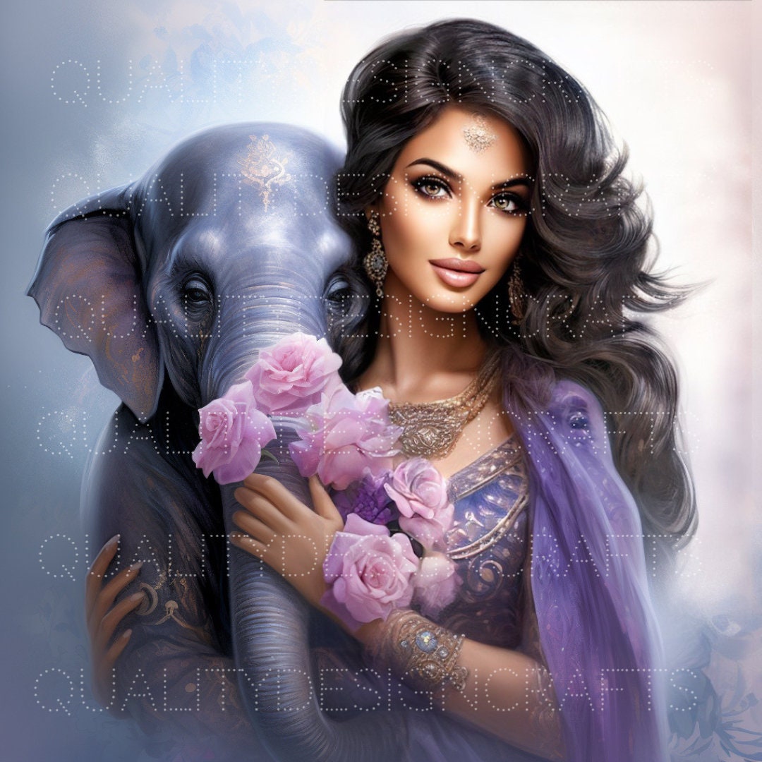 Queen Beautiful Girl Magic Woman Elephant Princess PNG Fashion Girl ...