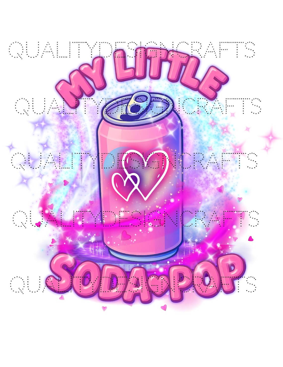 My Little Soda Pop PNG | Cute Pastel Kawaii Can Clipart | Pink Sparkle ...