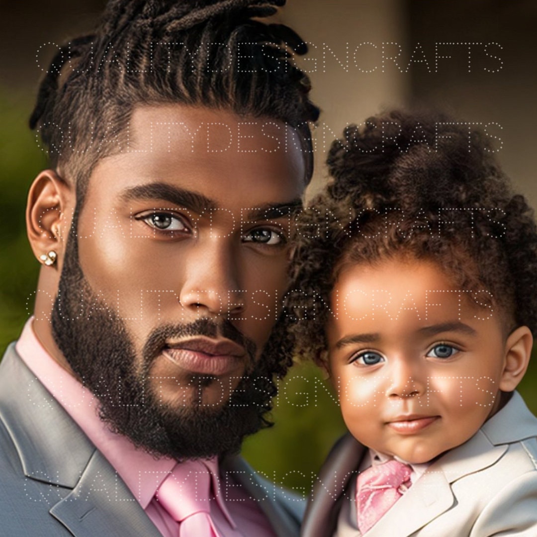 Empowering Black Father King Boy Joy Black Dad Excellence Magic PNG ...