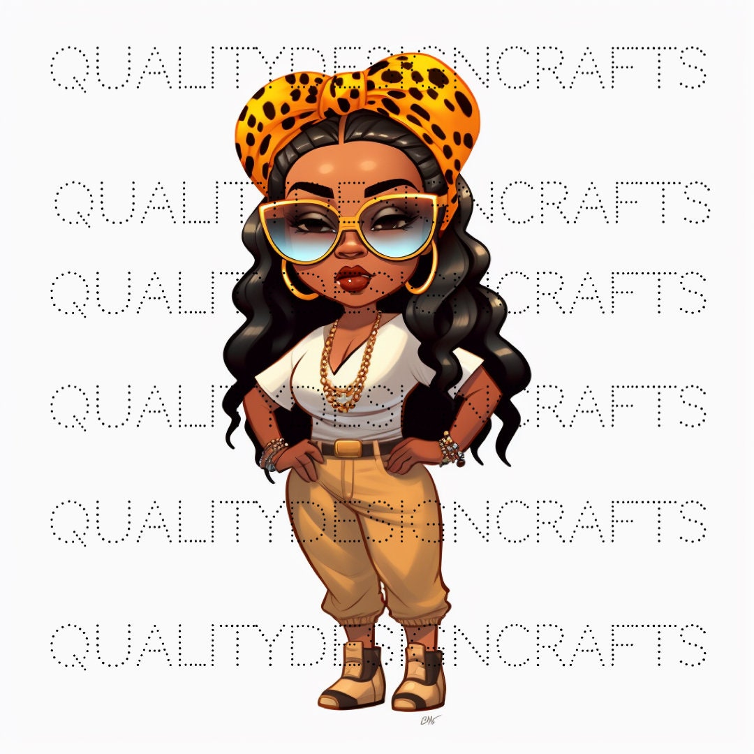 Transparent Fashion Doll Black Girl Magic Melanin Black Woman PNG Afro ...