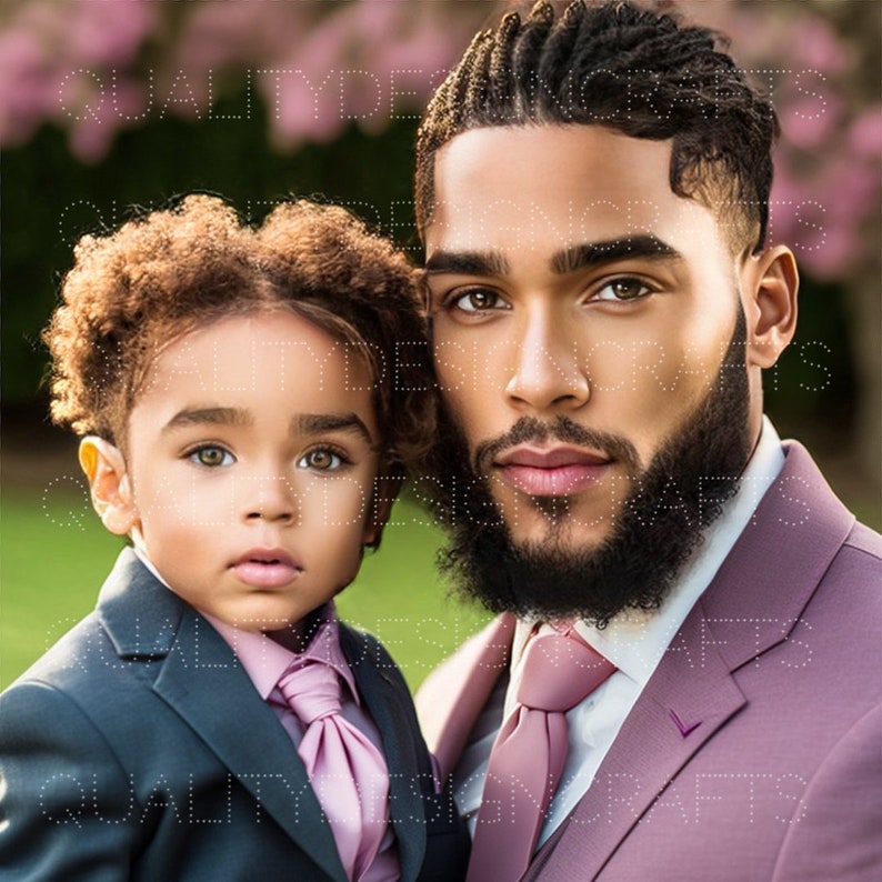 Empowering Black Father King Boy Joy Black Dad Excellence Magic PNG ...