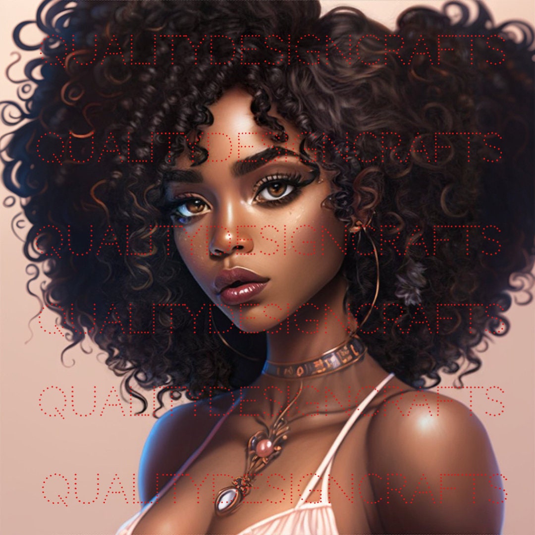 Beautiful Black Girl Magic Melanin Black Woman Png Afro Etsy