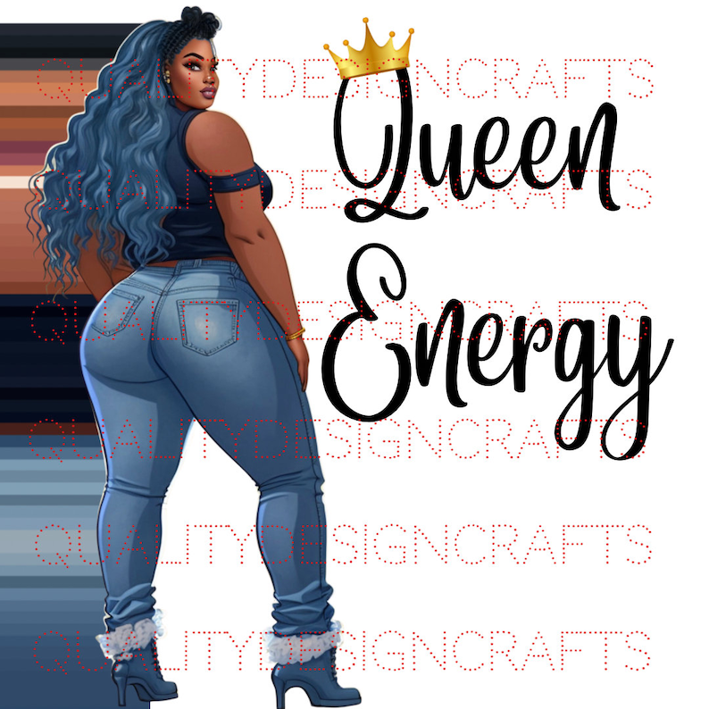 Queen Energy Thick Girl Magic PNG Black Girl Magic Melanin - Etsy