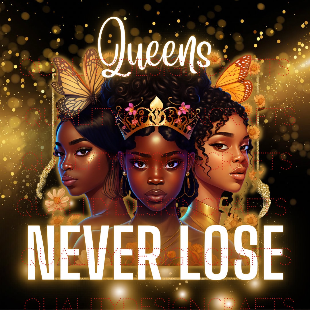 Melanin Queens Beautiful Black Girl Magic Black Woman PNG Afro Fashion ...