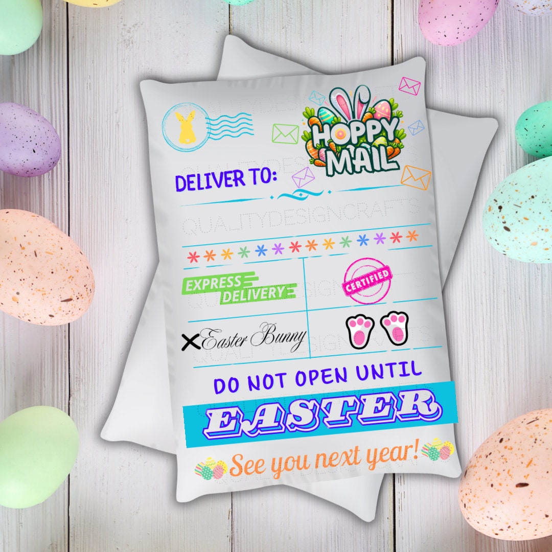 Easter Bunny Sack Bag Template for Sublimation Projects Kids Easter ...