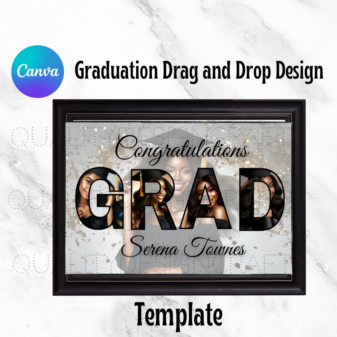 Canva Template Photo Collage Custom Gift for Him Her Graduation Custom ...