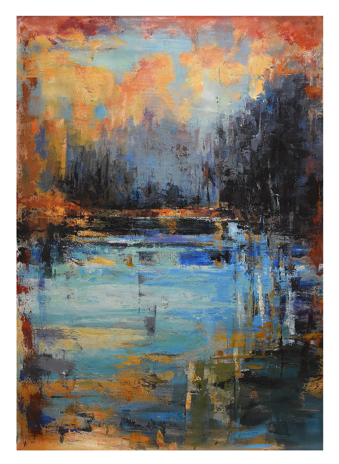 120cm x 180cm Original XXL Acryl Gemälde großes Bild Leinwand Canvas ...
