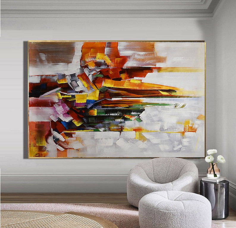 120 Cm X 180 Cm Original XXL Acrylic Painting Large Picture Canvas Art ...