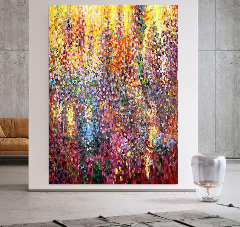 120 Cm X 180 Cm Original XXL Acrylic Painting Large Picture Canvas Art ...