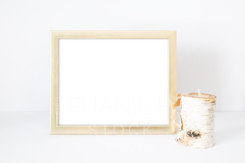 Gold Frame Horizontal Mockup Available in Psd Jpeg and Png - Etsy
