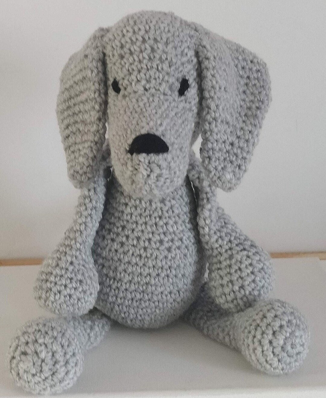 Molly the Weimaraner Dog Crochet Amigurumi Handmade Soft Crochet Toy - Etsy