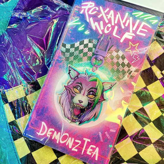 Roxanne Wolf Acrylic Charm and Vinyl Sticker - Etsy