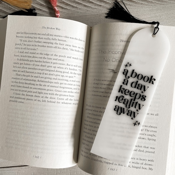 Acrylic Bookmark - Etsy