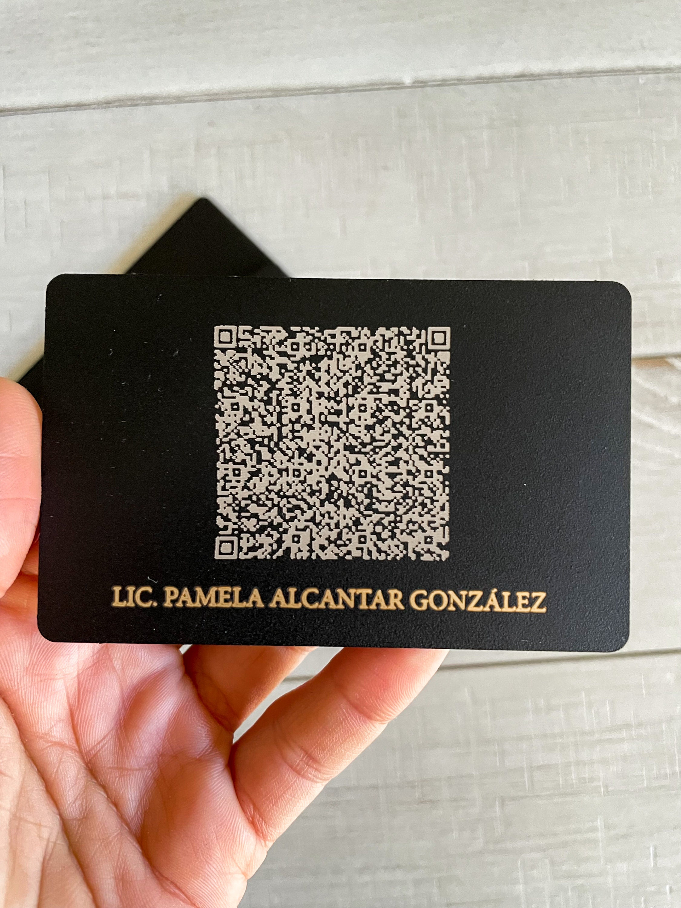 Personalized Metal QR Code Business Card Metal Business Card - Etsy