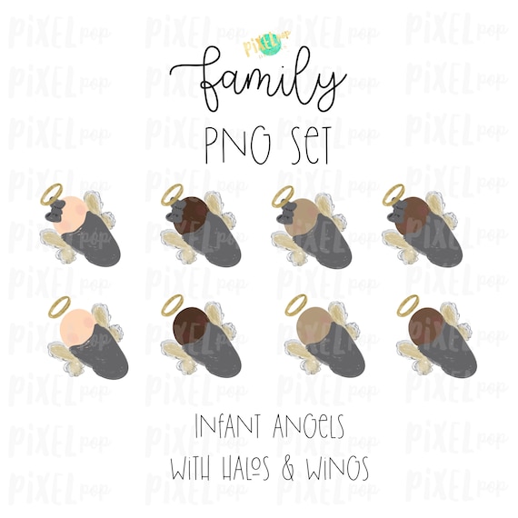 Infant Angels Stick Figure People Family PNG Miscarriage | Etsy