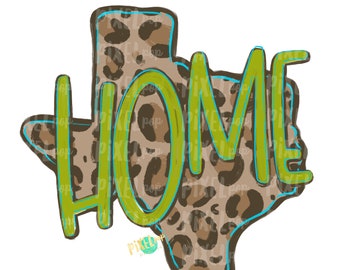 Leopard Texas Digital Design / PNG - Etsy