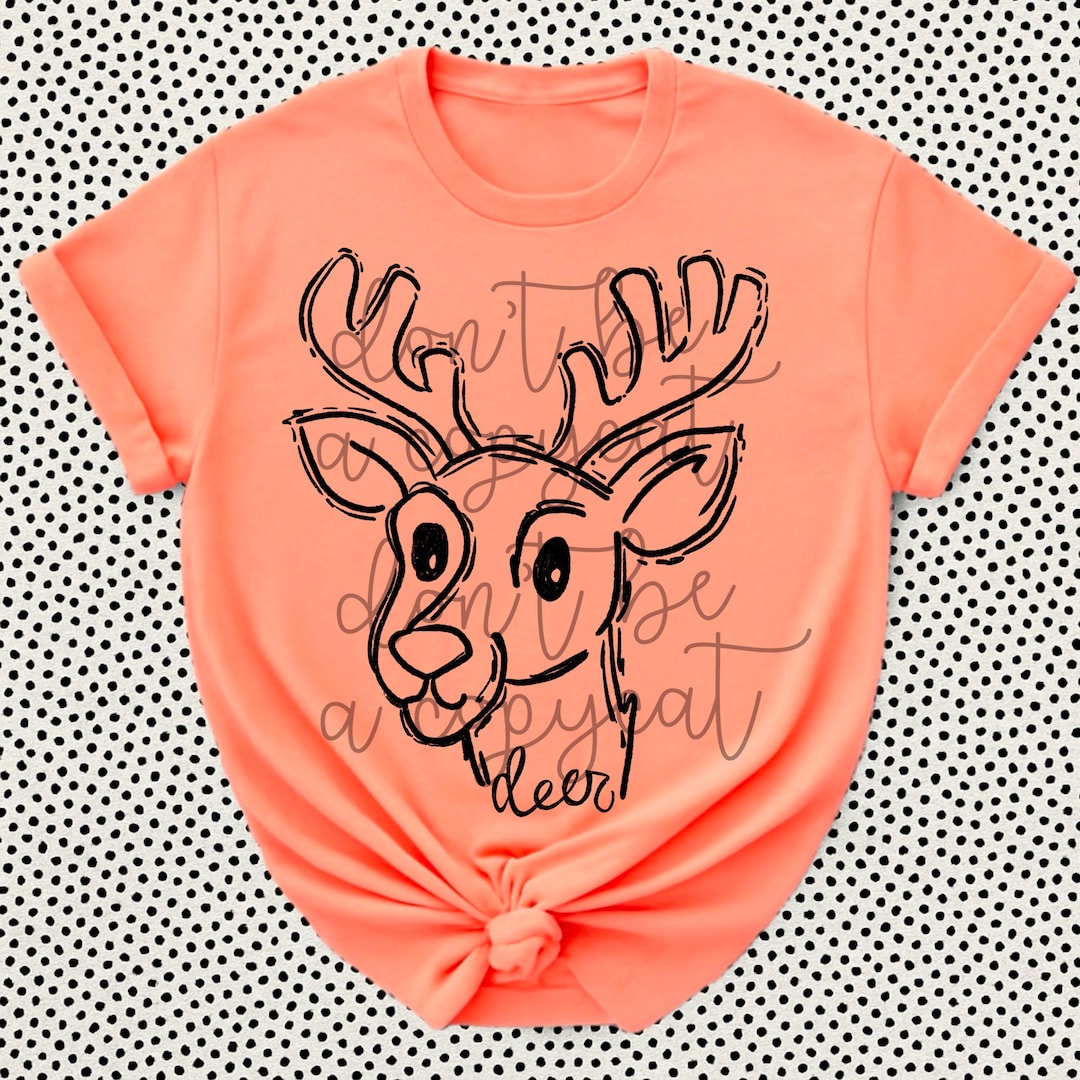 Doodle Mascots Deer Spirit Design PNG | School Mascot Custom Digital ...