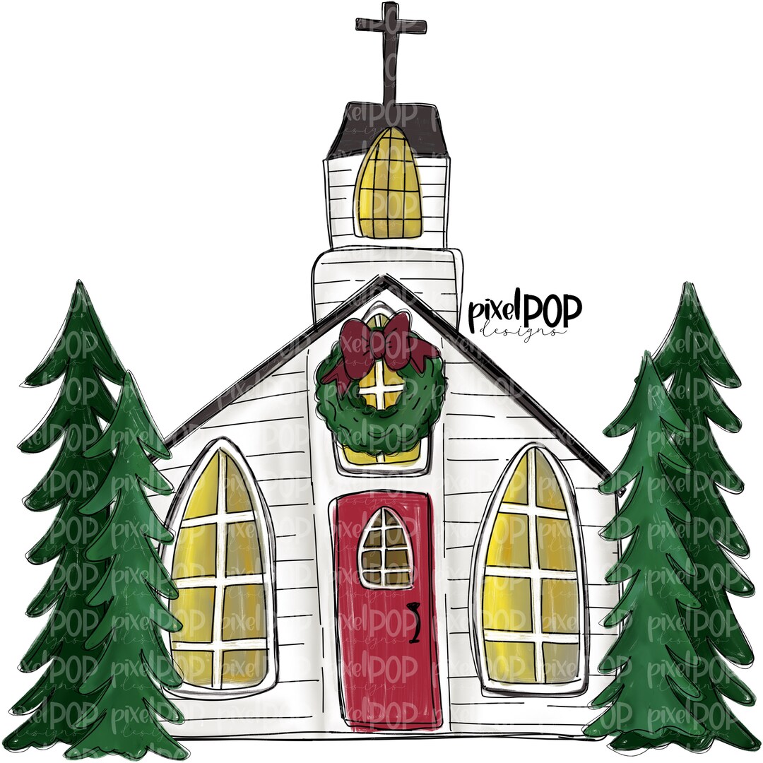 Christmas Holiday Church Art PNG | Christmas Design | Church Art ...