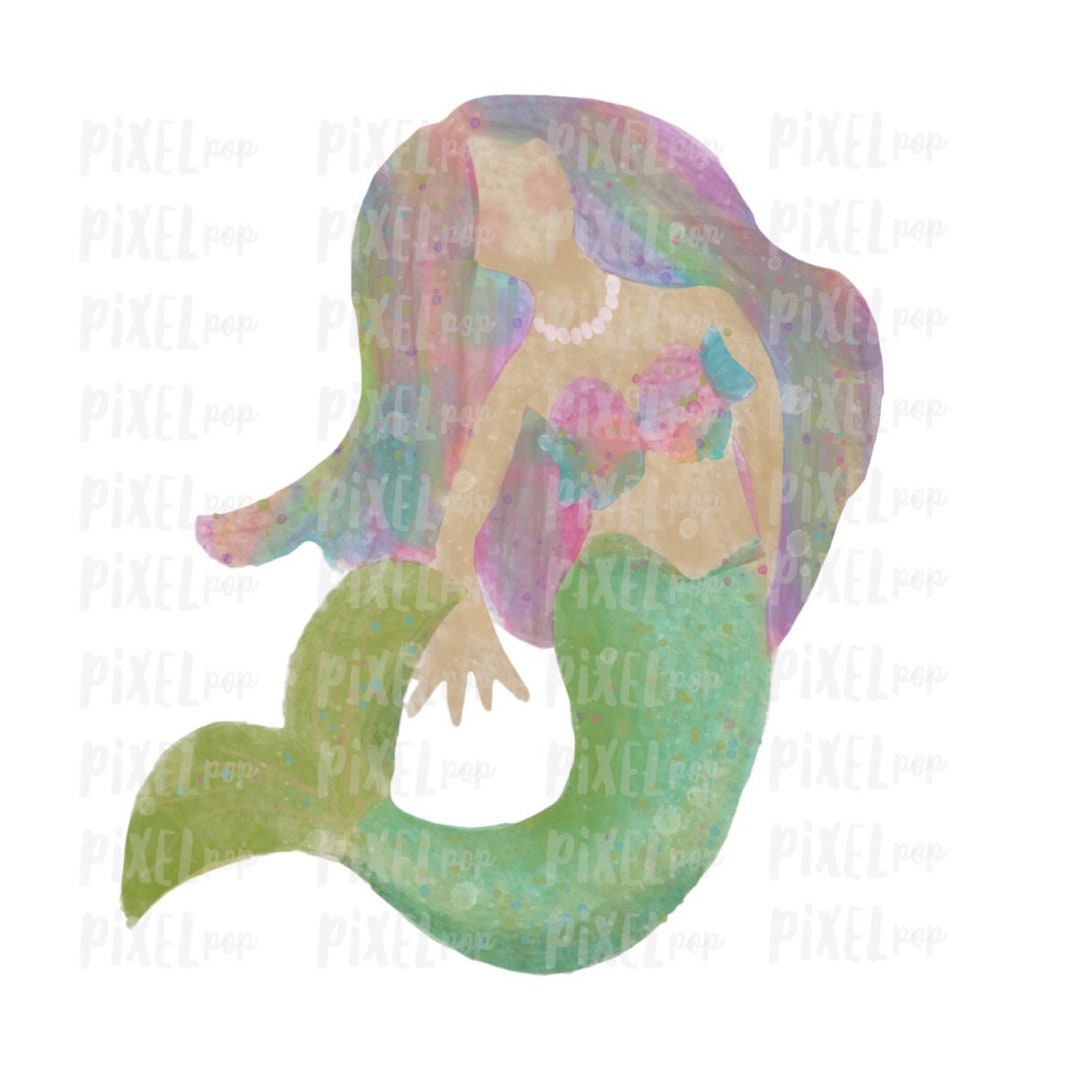 Mermaid Ocean Transfer Design PNG | Sublimation Design | Heat Transfer ...