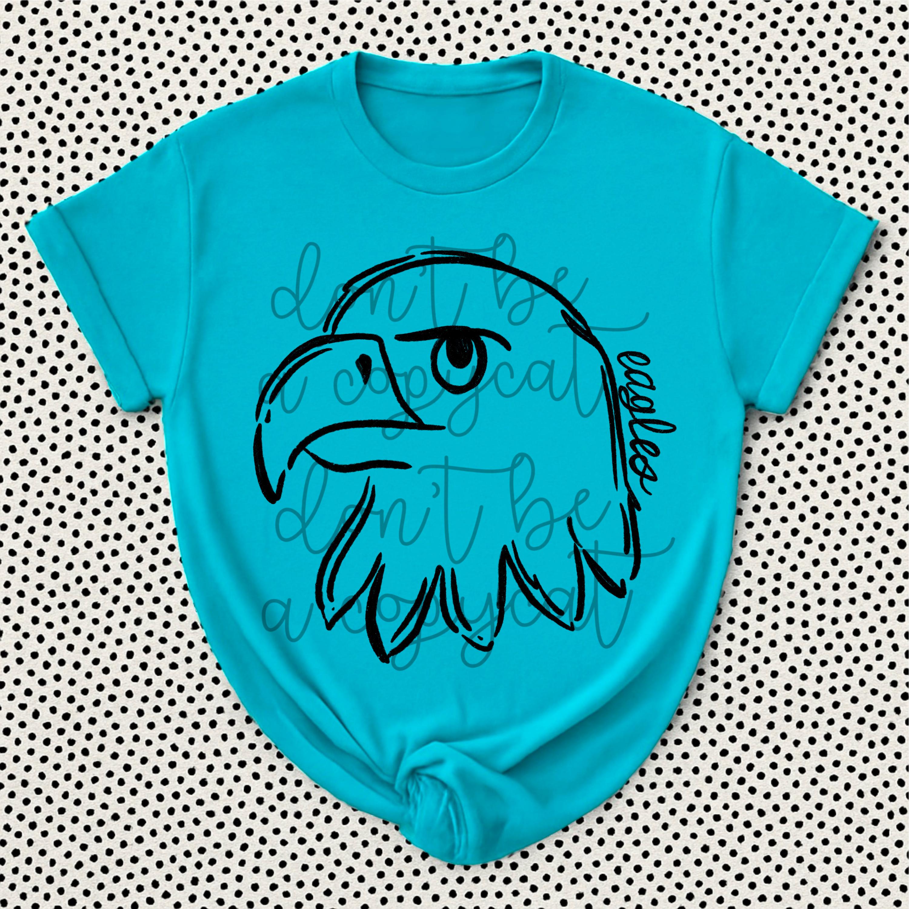 Doodle Mascots Eagles Spirit Design PNG | School Mascot Custom Digital ...