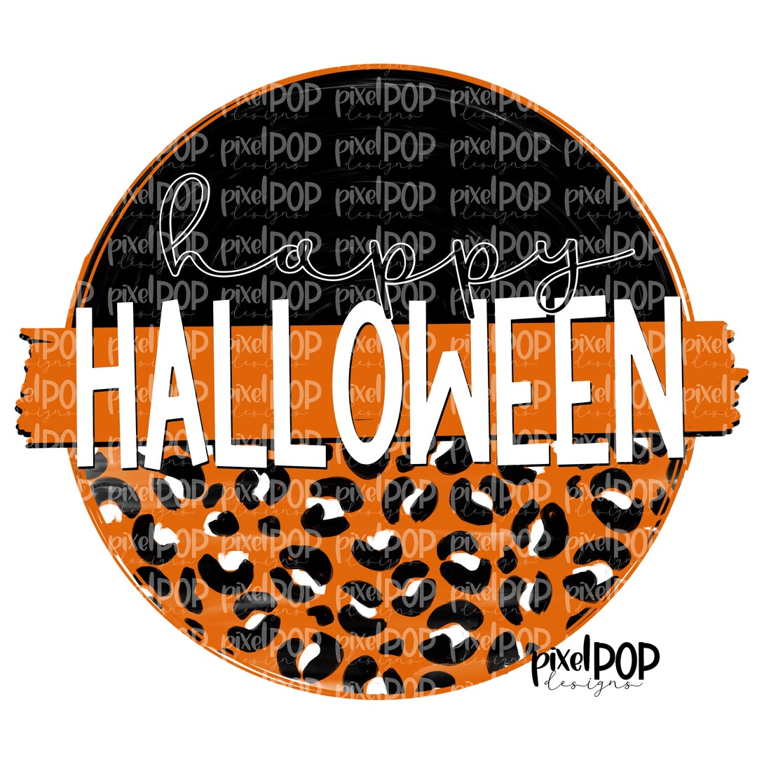 Happy Halloween Circle Banner PNG | Halloween Art Design | Happy ...