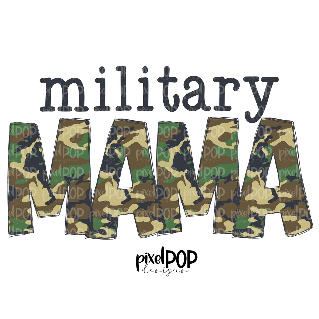 Military Mama Camouflage PNG Design | Army Navy Marine | Sublimation ...