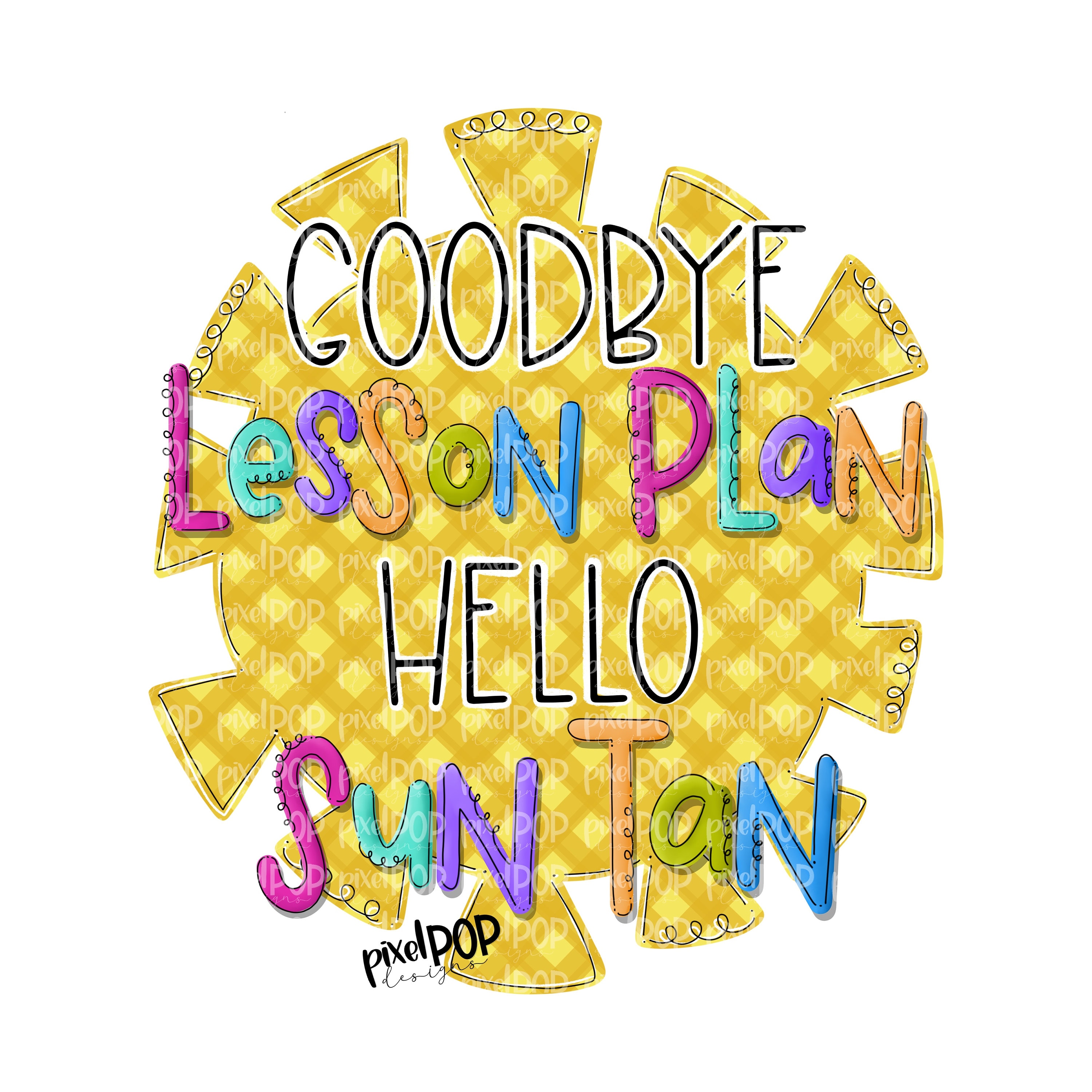 Goodbye Lesson Plan Hello Sun Tan PNG | Teacher Design | School Clip ...