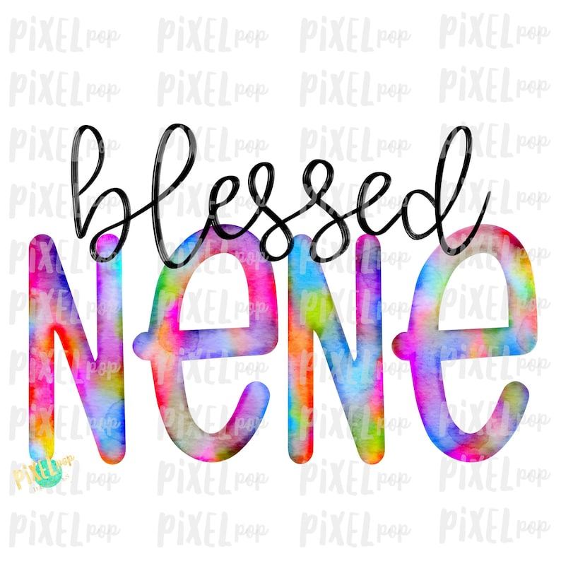Blessed Nene Watercolor Mother's Day Sublimation Design PNG | Hand ...