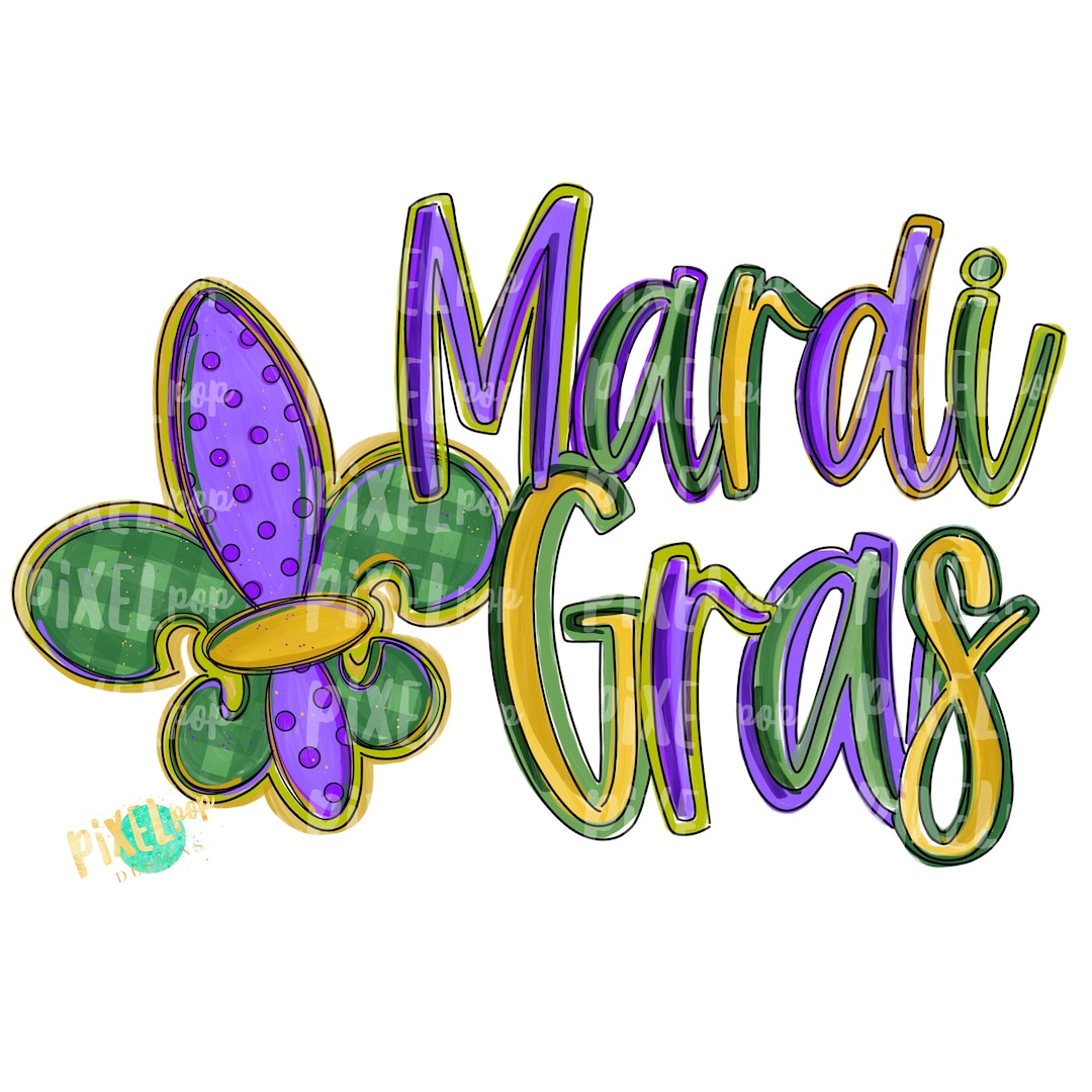 Mardi Gras Fleur De Lis PNG | Mardi Gras Design | New Orleans Art ...