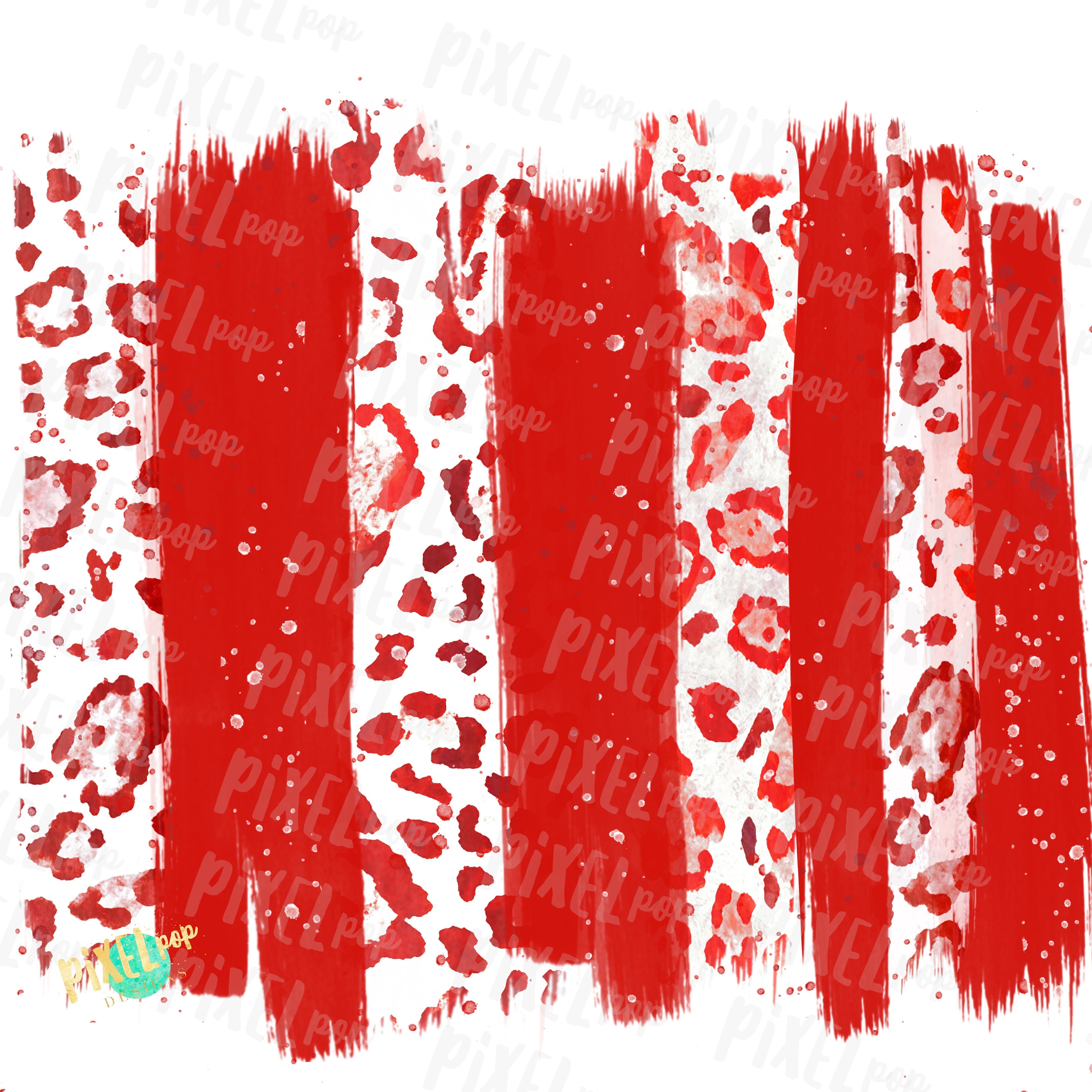 Digital Prints Red and Black Dot Paint Brush Stroke Background PNG ...
