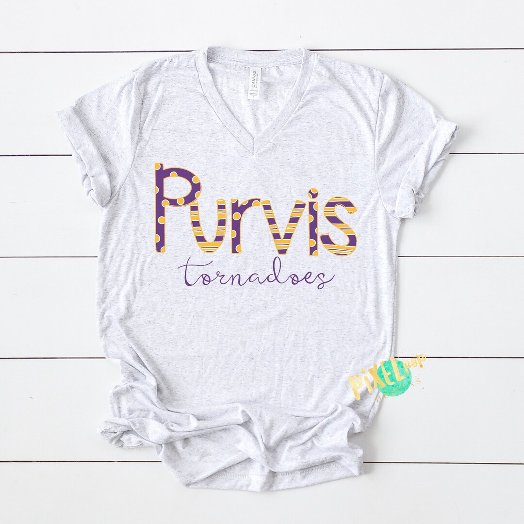 Purvis Tornadoes Purple Gold Sublimaition Digital PNG - Etsy