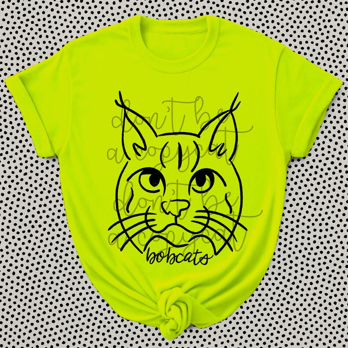Doodle Mascots Bobcats Spirit Design PNG | School Mascot Custom Digital ...