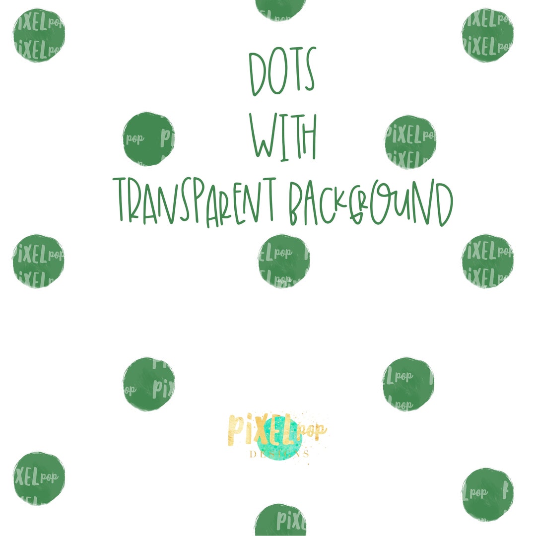 Green Polka Dot Background Digital Paper PNG | Hand Painted Art ...