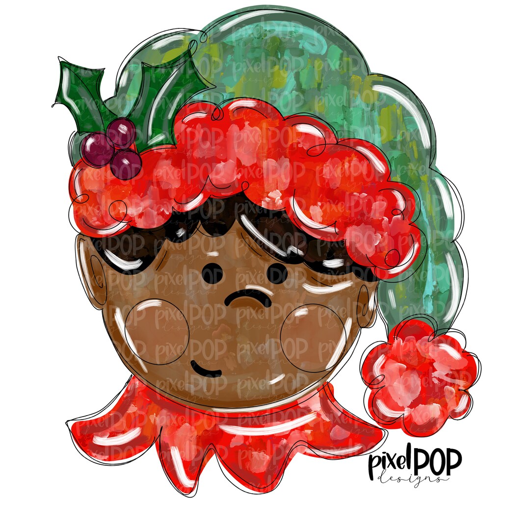 Messy Paint Elf Boy Dark Skin PNG | Elf Clipart Design | Christmas ...