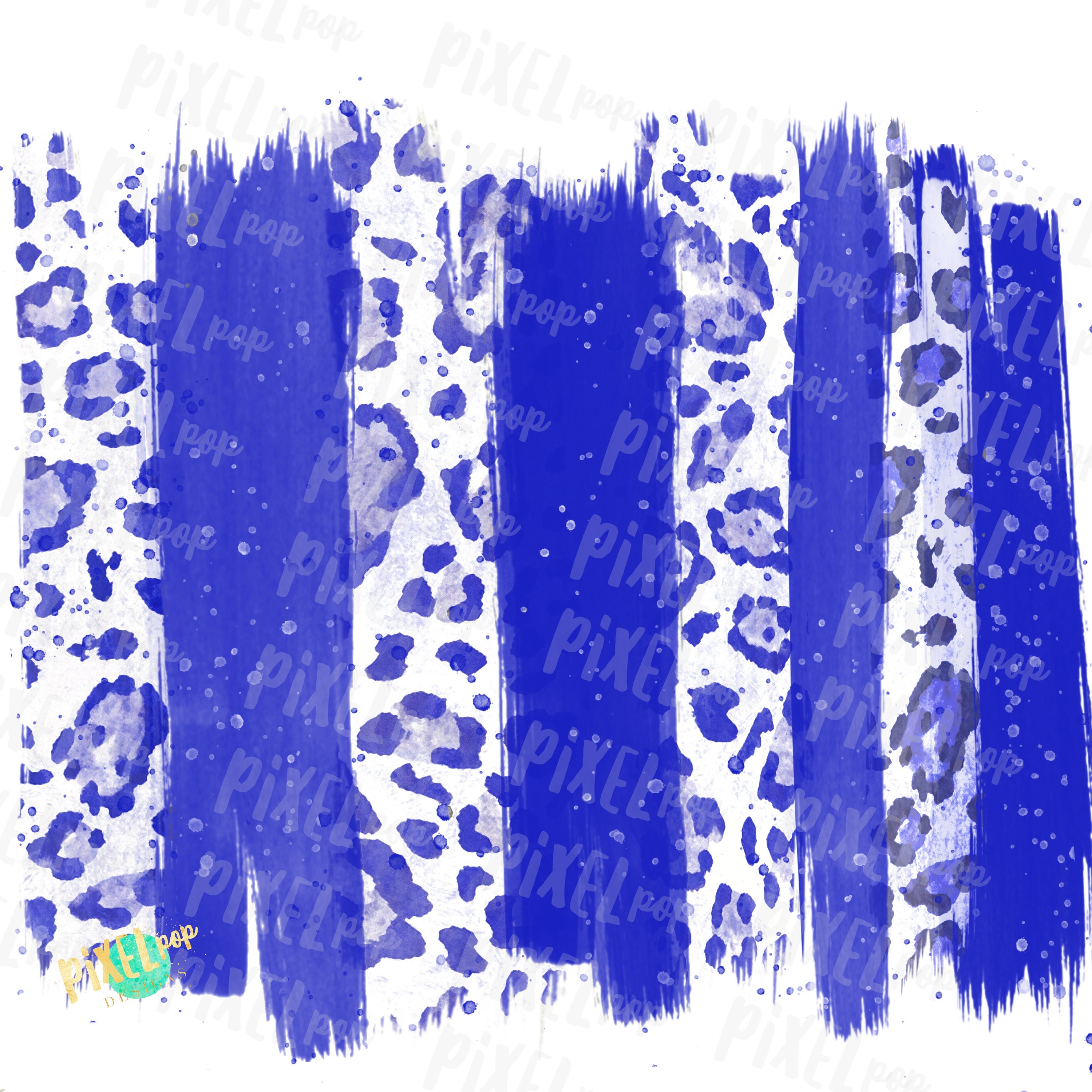 Royal Blue and White Paint Stroke Background Hand Drawn - Etsy
