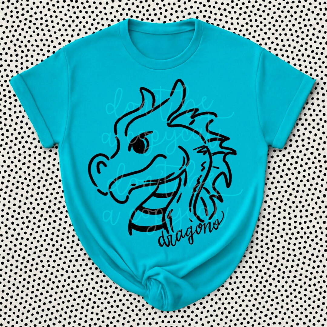 Doodle Mascots Dragons Spirit Design PNG | School Mascot Custom Digital ...