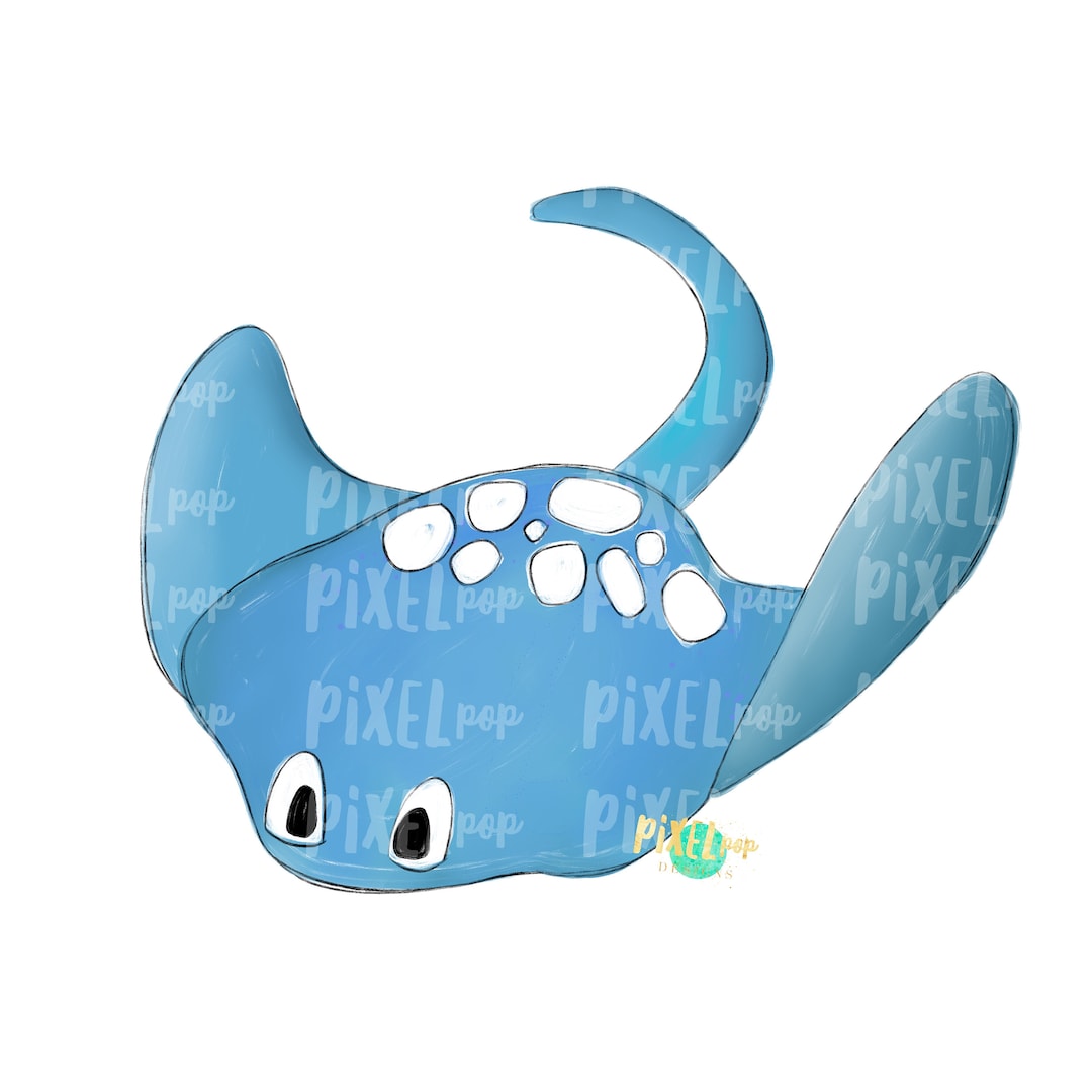Blue Manta Ray PNG | Manta Ray | Manta Ray Art | Ray Sublimation ...
