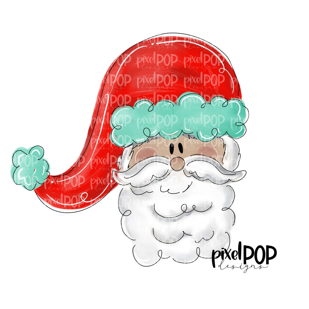 Whimsy Santa Claus Mint PNG | Christmas Art | Santa | Santa Clip Art ...