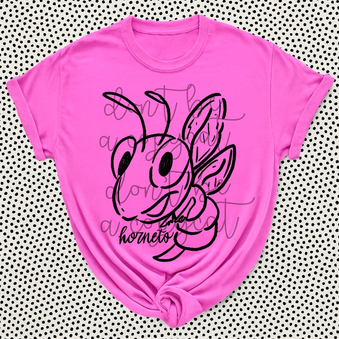 Doodle Mascots Hornet Spirit Design PNG | School Mascot Custom Digital ...