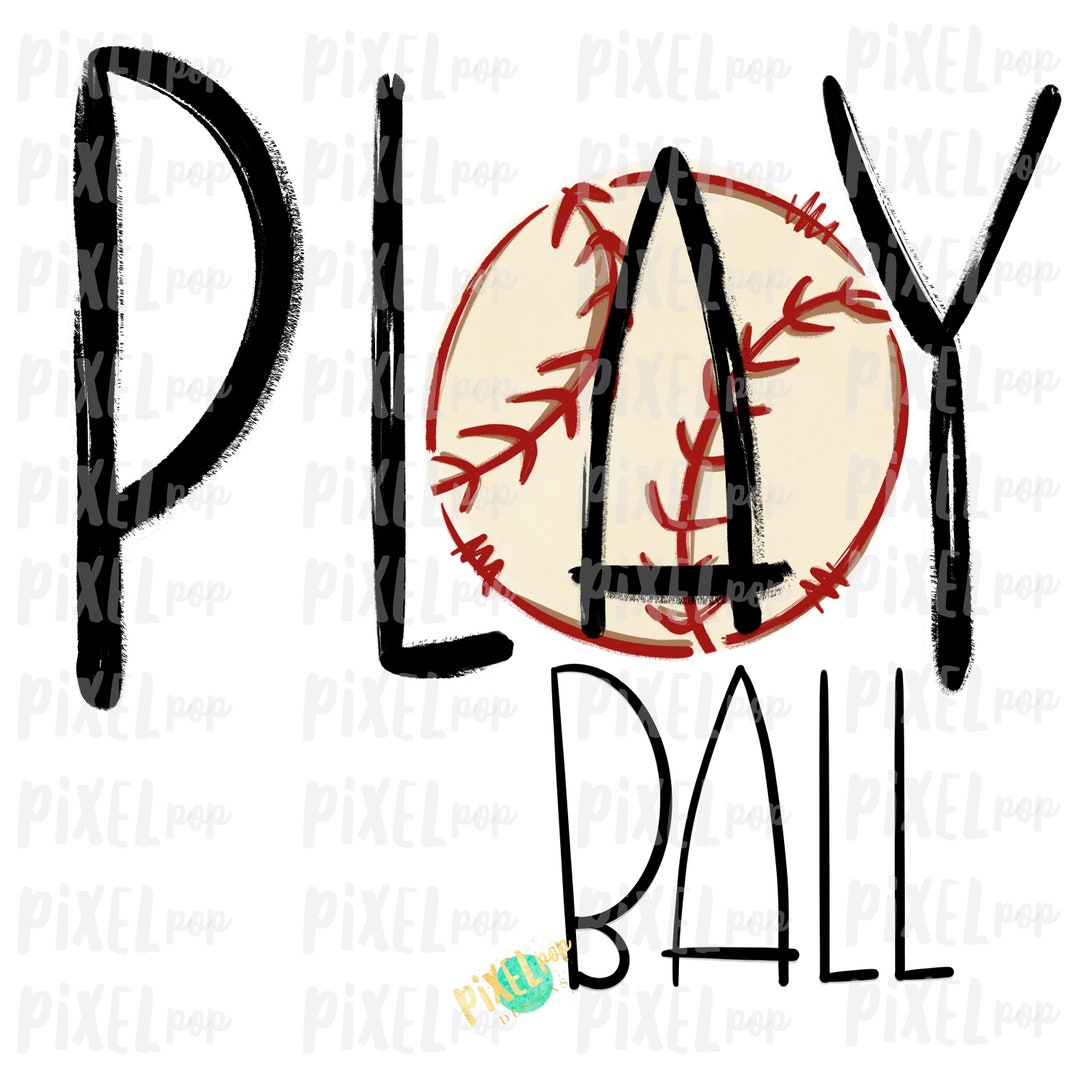 Play Ball Baseball Sublimation PNG Design | Baseball Design ...