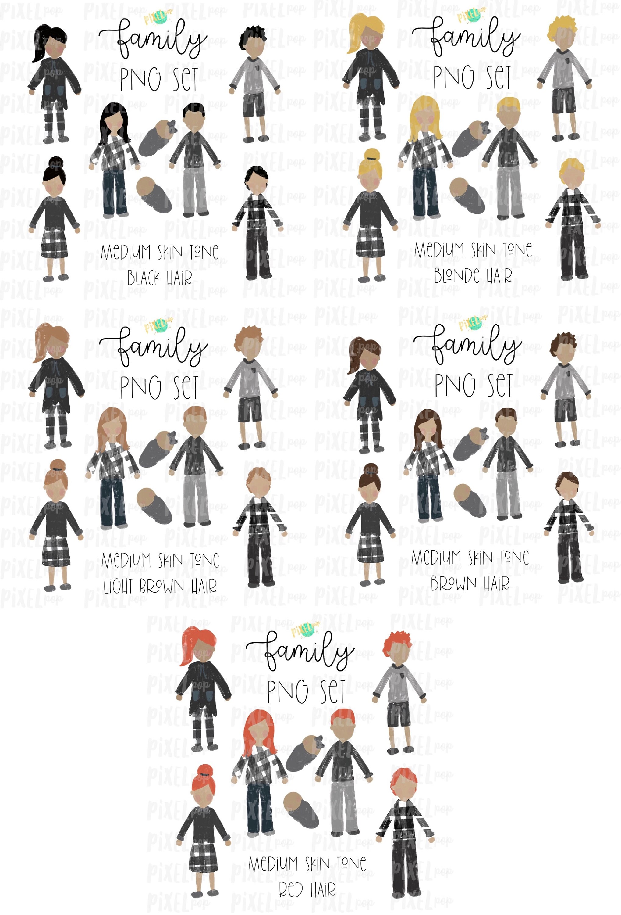Original Stick People Figure Family Members BUNDLE SET | Etsy