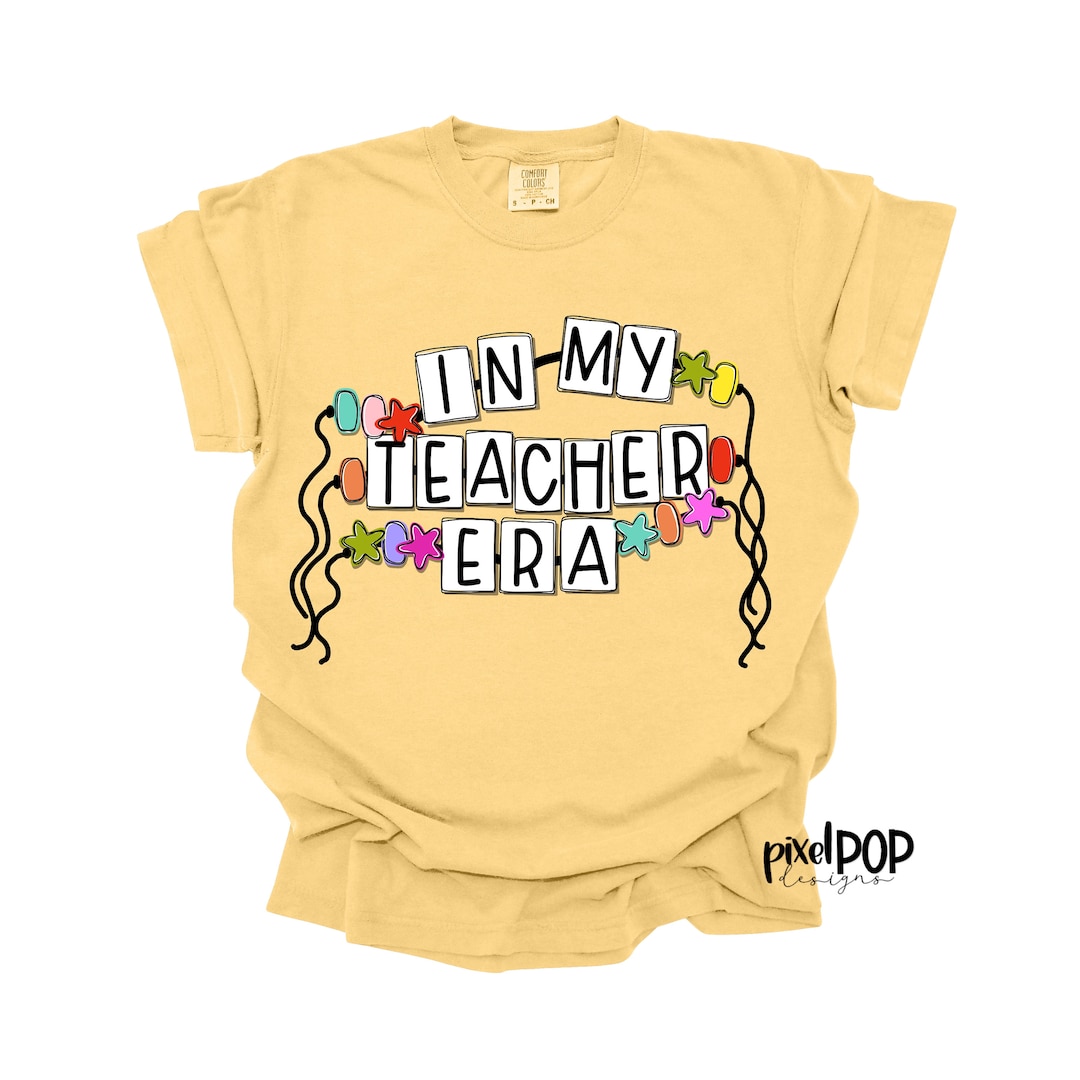 In My Teacher Era Friendship Bracelet PNG Design | Teacher ...