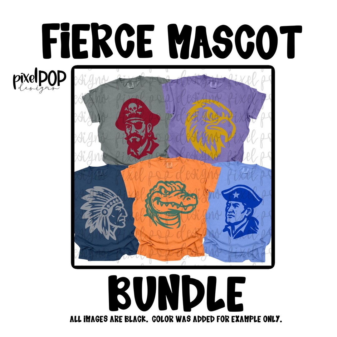 Fierce Mascot Bundle 86 PNG Images Mascots Hand Drawn Style PNG BUNDLE ...