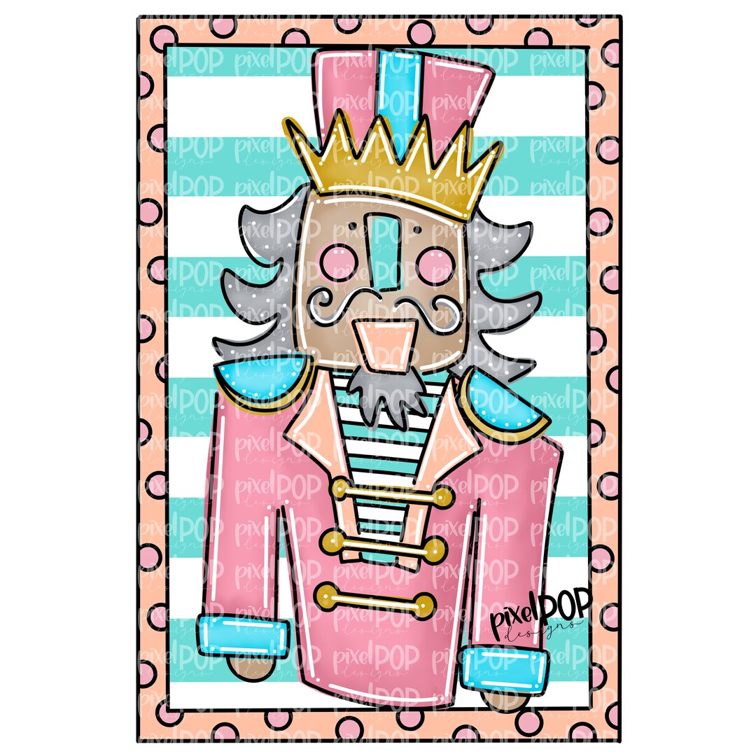 Nutcracker Pink PNG | Christmas Art | Nutcracker Art | Hand Drawn ...
