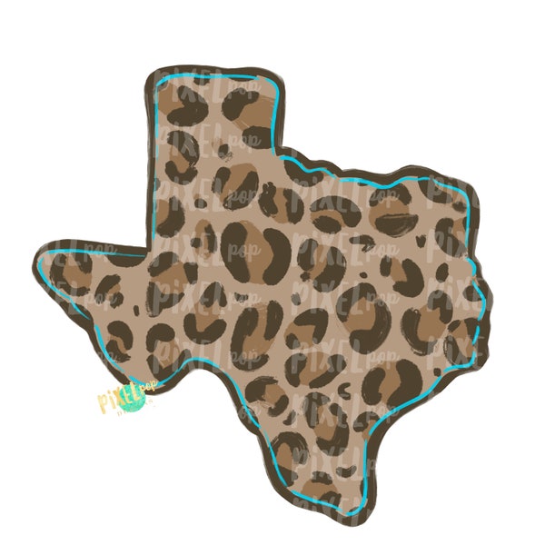 Leopard Texas Png - Etsy
