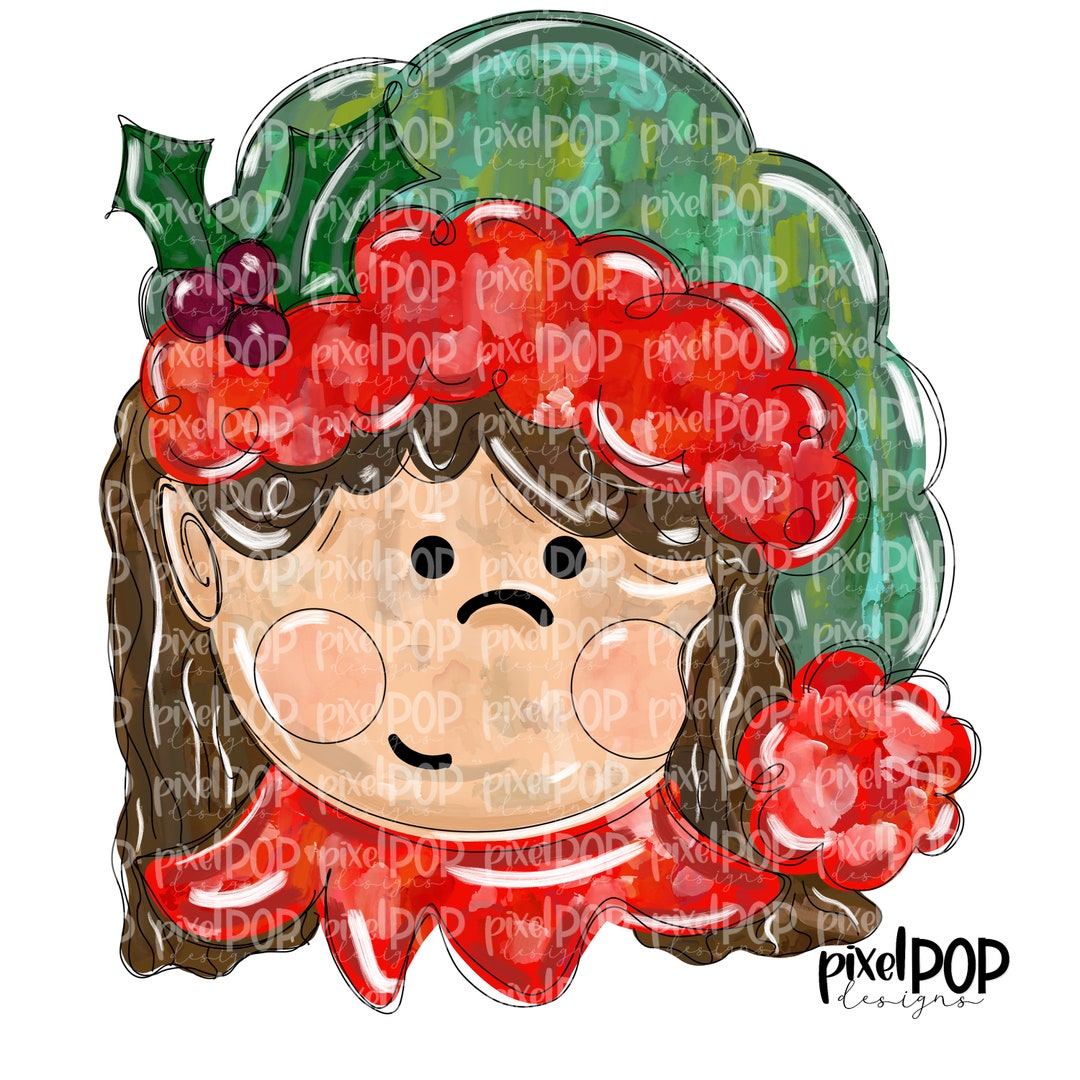 Messy Paint Elf Girl Fair Brown Hair PNG | Elf Clipart Design ...